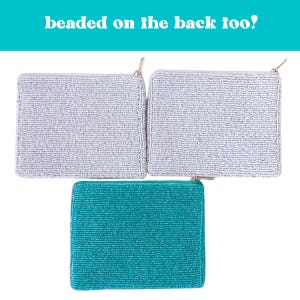 XL Handmade Beaded Coin Pouch, Bead Coin Purse, Funny Coin Purse, Cool ...