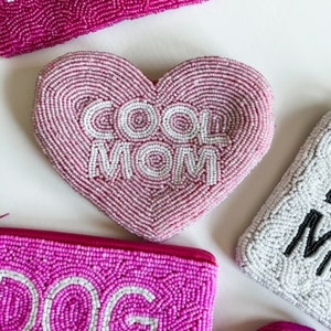 XL Handmade Beaded Coin Pouch Bead Coin Purse Funny Coin - Etsy