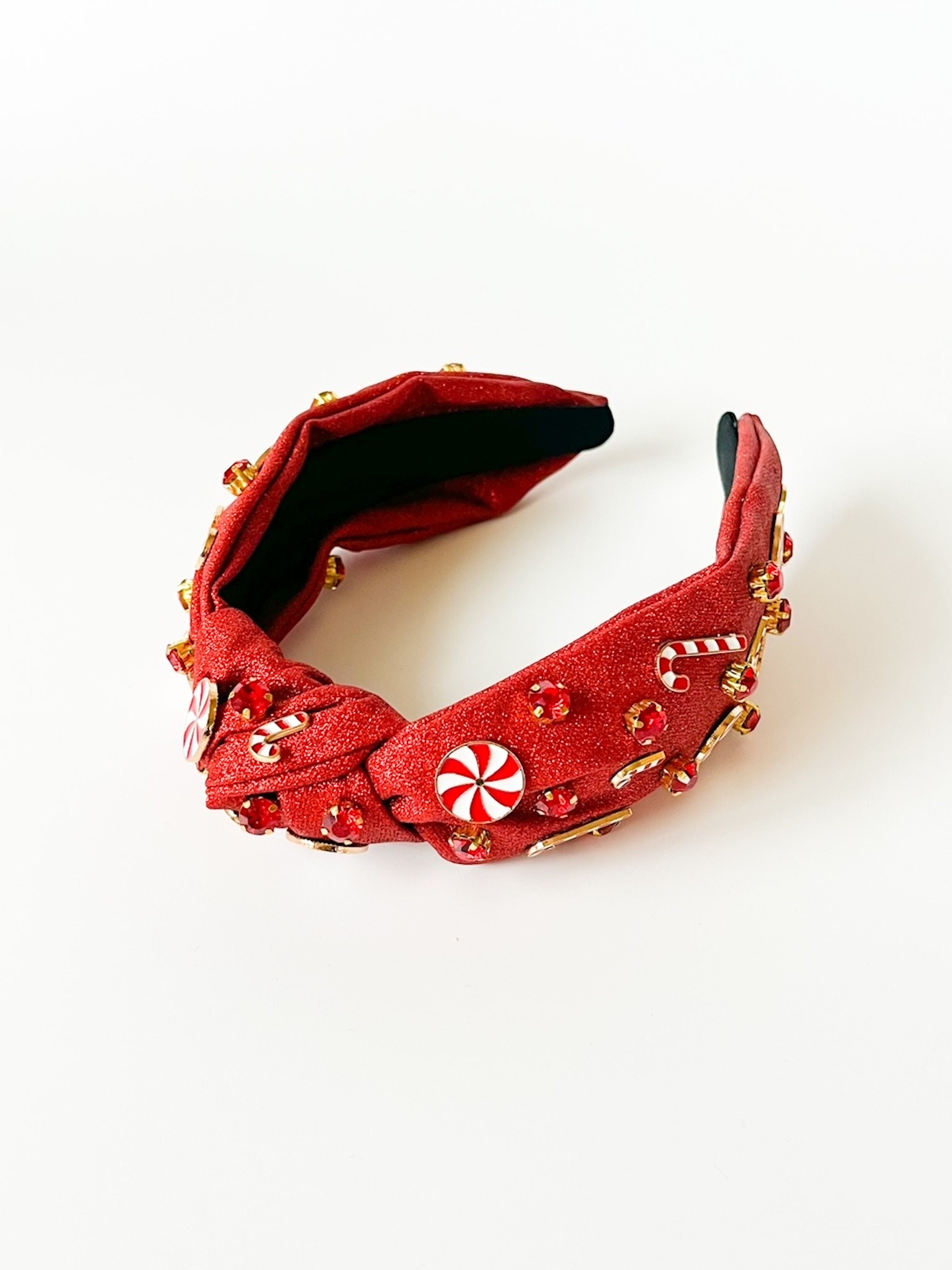 Candy Cane Jeweled Headband, Glitter Christmas Holiday Headband - Etsy