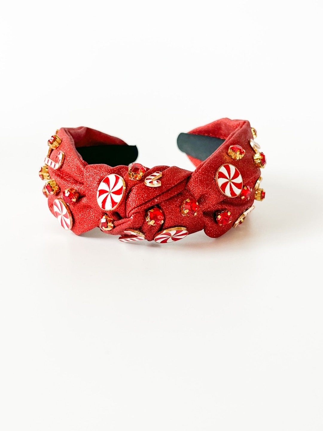 Candy Cane Headband, Holiday Headband, Christmas Headband, Jeweled ...