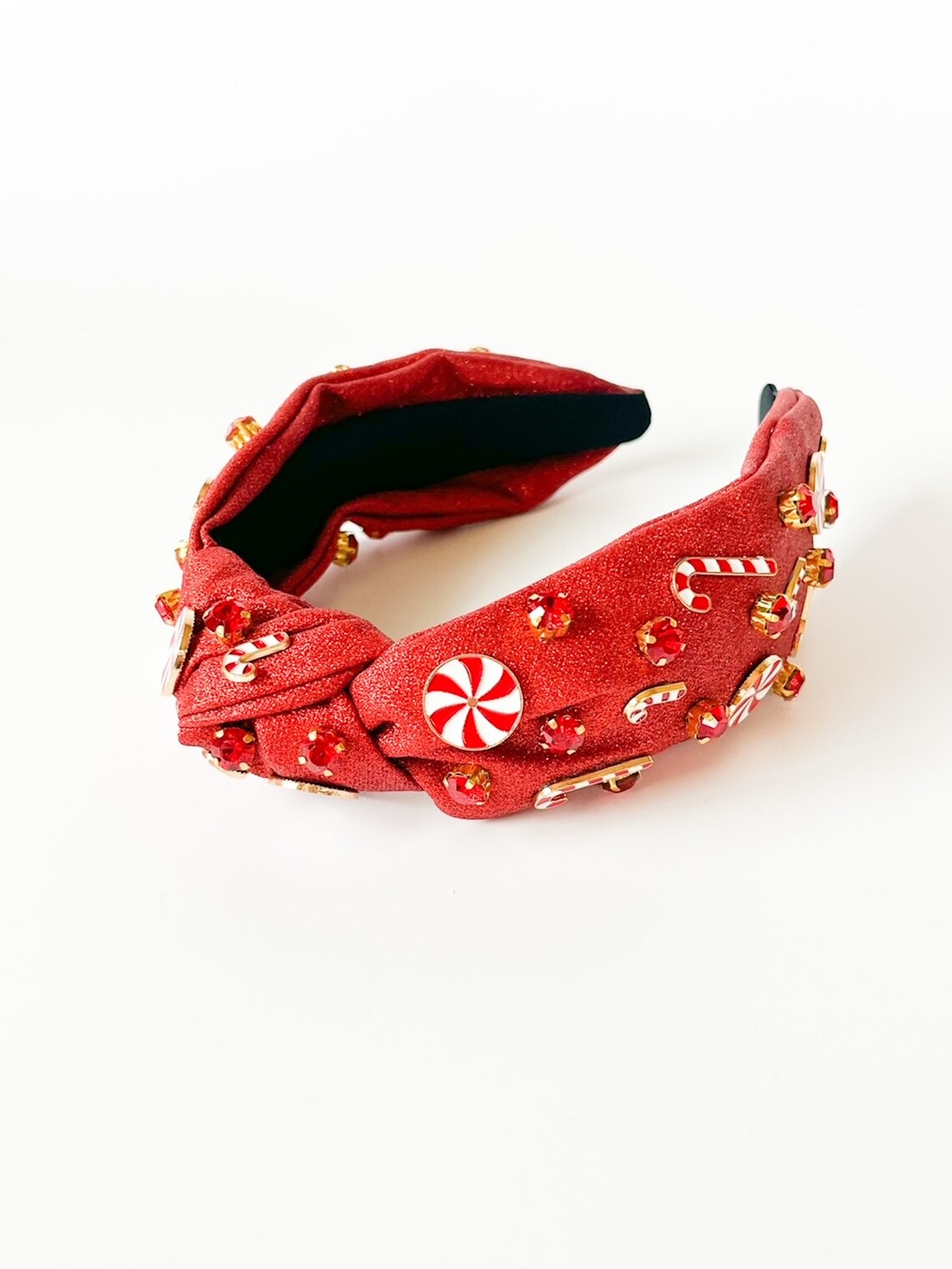 Candy Cane Jeweled Headband, Glitter Christmas Holiday Headband - Etsy