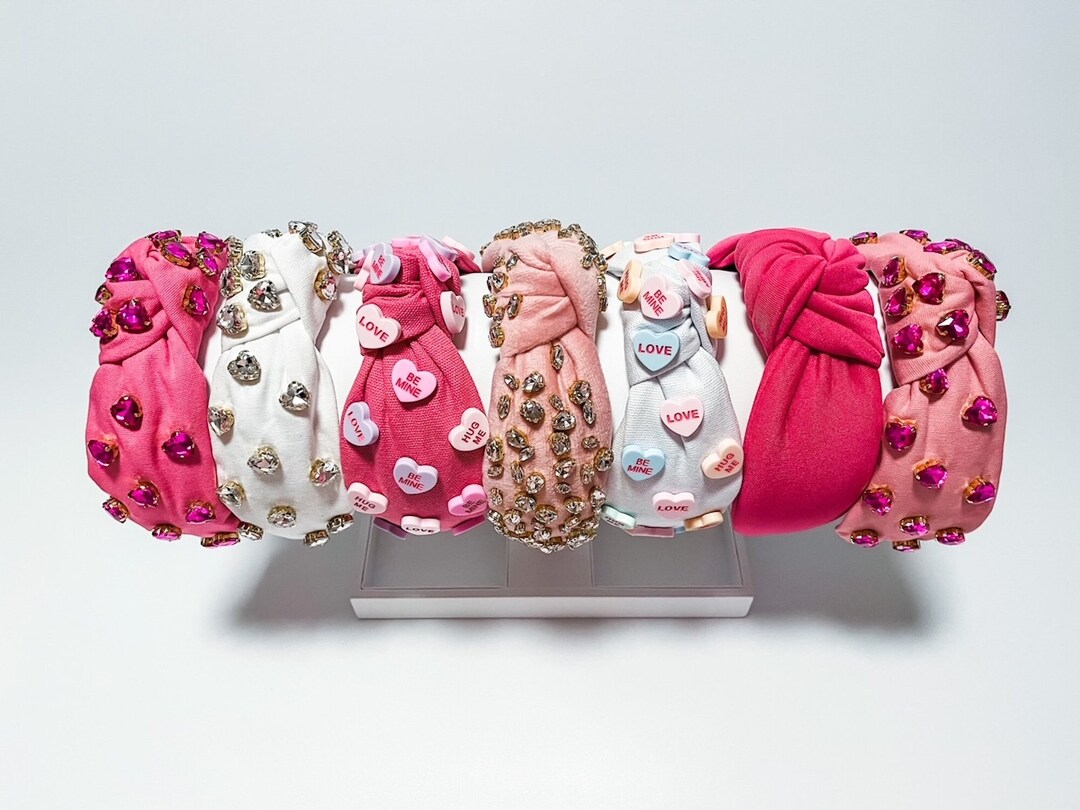 Valentine's Day Headband Conversation Heart Headband - Etsy