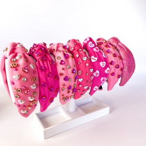 Valentine's Day Headband, Conversation Heart Headband, Luxury Knotted ...