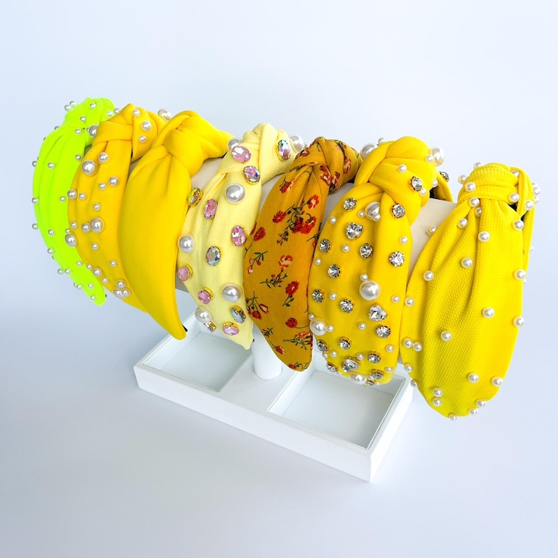 Yellow Gem Headband - Etsy