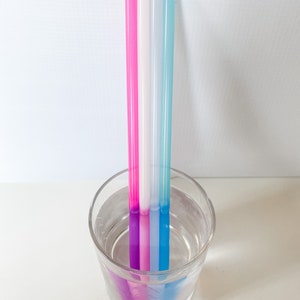 Color Changing Straws, Reusable Plastic Straws, Kid's Party Straws ...