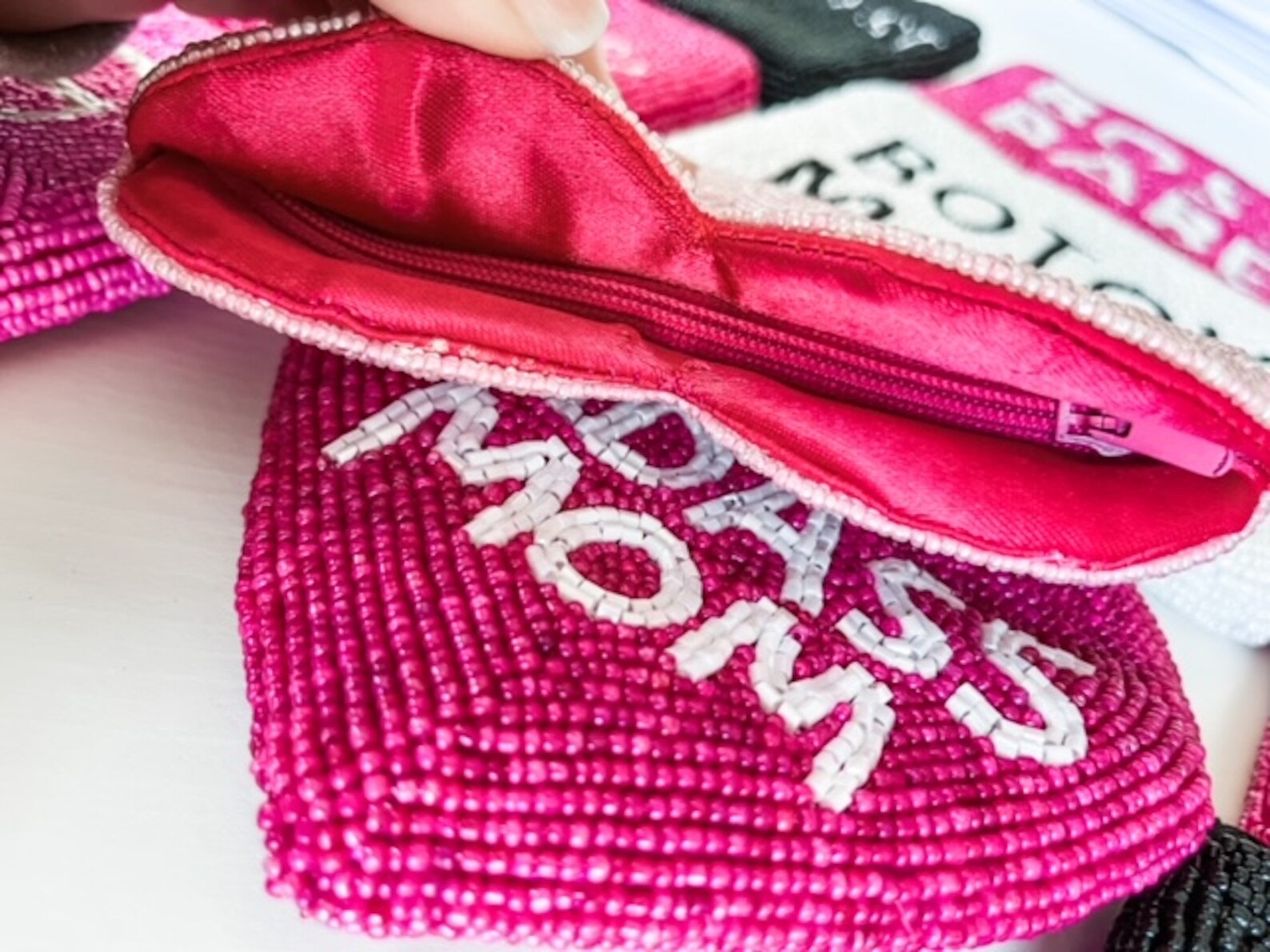 XL Handmade Beaded Coin Pouch Bead Coin Purse Funny Coin - Etsy