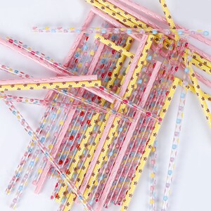 12" 4-PACK: WIDE 40oz Preppy Straws, 40oz Replacement Straws, Leopard ...