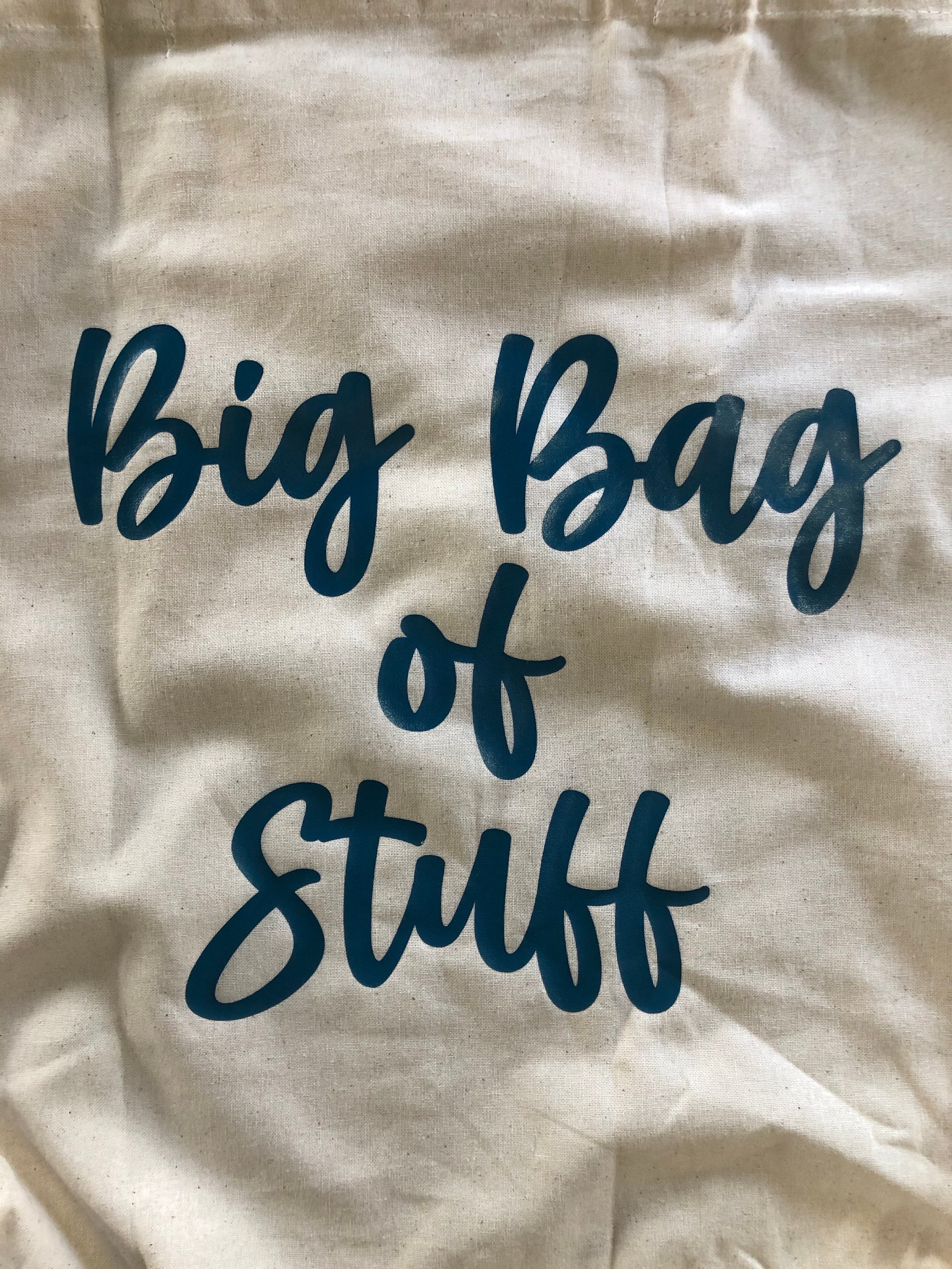 Big Bag of Stuff Reusable Shopping Tote | Etsy