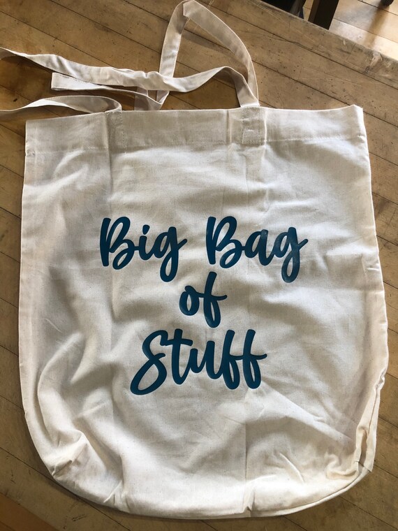Big Bag of Stuff Reusable Shopping Tote - Etsy España