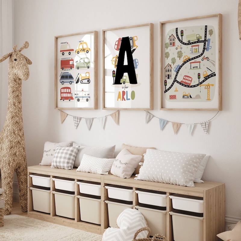 Car Print Childrens - Etsy UK