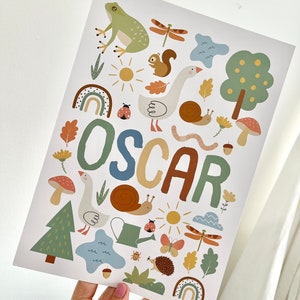 Personalised, Garden Friends, Bugs, Woodland Animals, Personalised ...