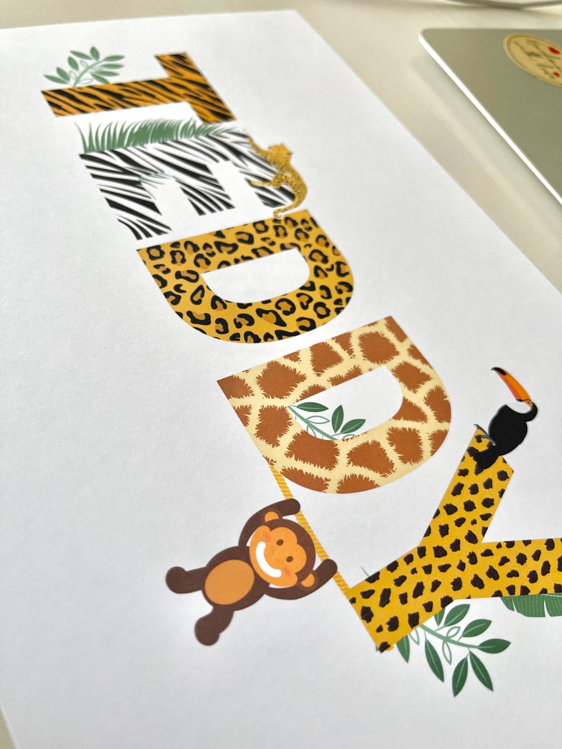 SAFARI NAME Print Wild One Safari Prints Animal Print | Etsy