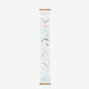 Personalised, Children's Height Chart, Growth Chart, Ocean Nursery ...