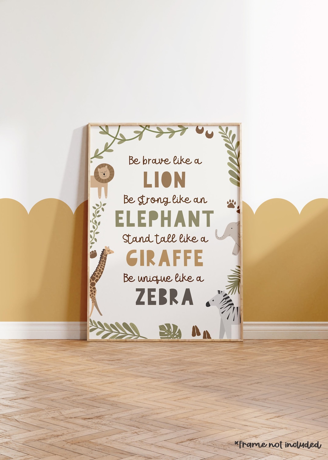 Animal Affirmation, Safari Animal Prints, Jungle Prints, Safari Nursery ...