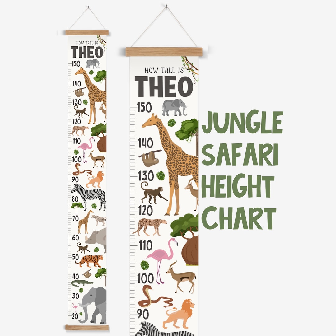 Personalised Children's Height Chart Growth Chart - Etsy