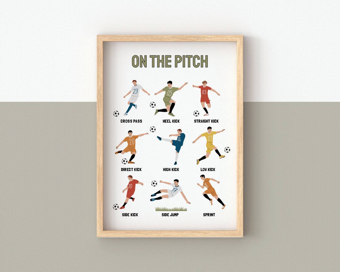 Football, Theme Prints, Pitch, Affirmation, Goal, Football Decor, Boys ...