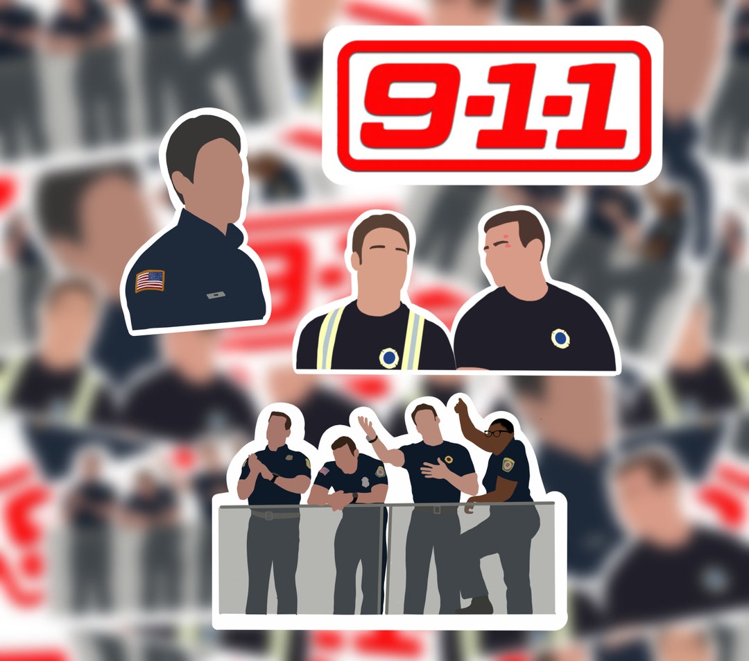 Buck and Eddie Stickers 911 Stickers 9-1-1 Stickers 911 - Etsy