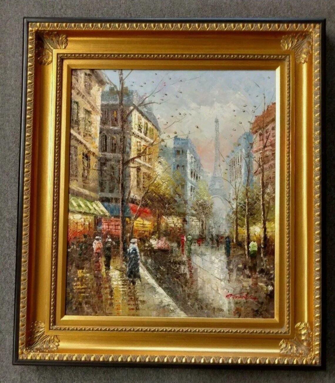 4.25" Gold Fancy Gold Ornate Picture Frame Photo Art Gallery 650G ...