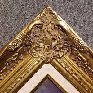 4" Gold Linen French Louis XVI Style Vintage Frame Art Gallery B9GL ...