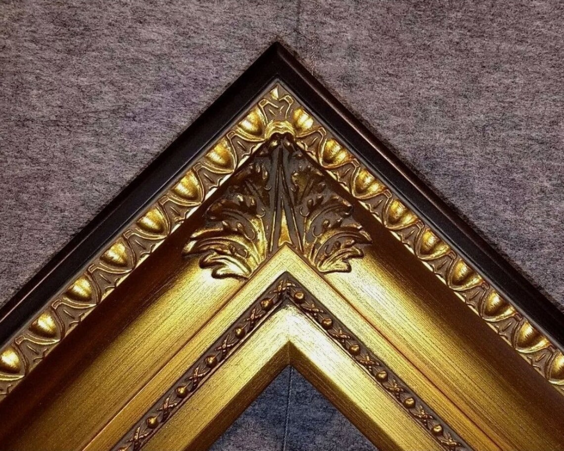 4.25" Gold Fancy Gold Ornate Picture Frame Photo Art Gallery 650G ...
