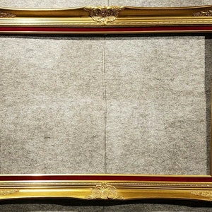 4" Gold With Red Ornate Deluxe Antique Frame Photo Art Gallery B9GR ...