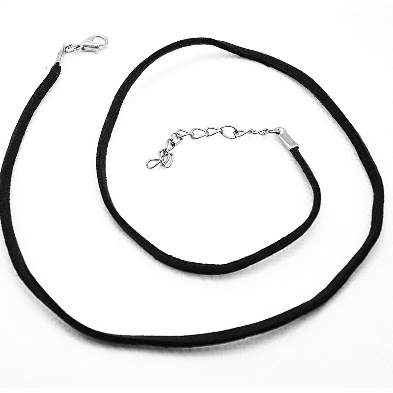 Black Suede Necklace - Etsy