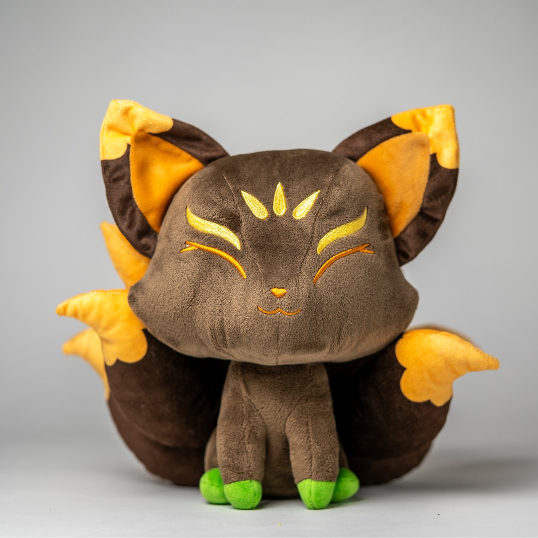 Kawaii Kitsunes Hina Plushie | Cute Kitsune Plushie | Sunflower Fox ...