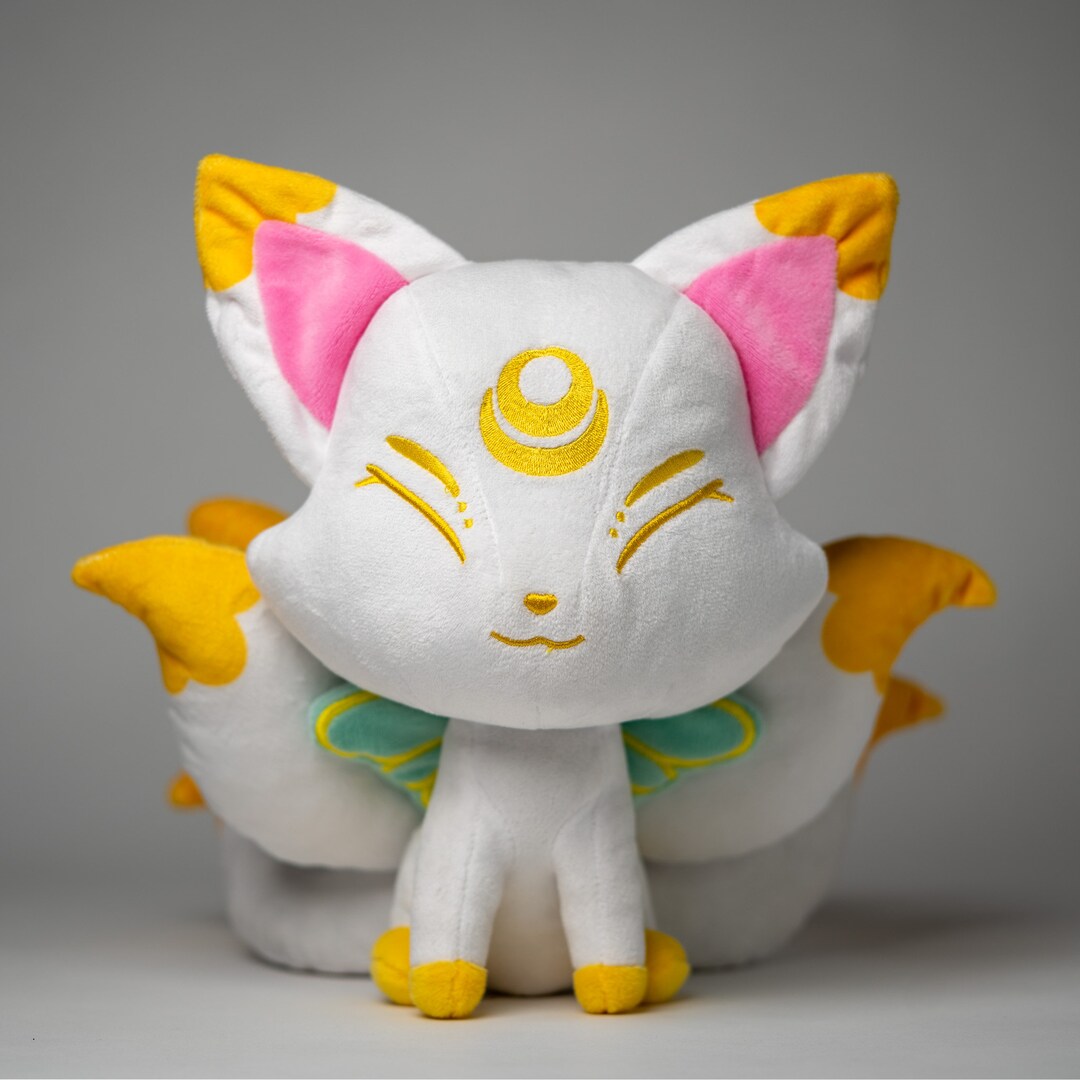 Kawaii Kitsunes Serenity Plushie | Cute Kitsune Plushie | Light Fox ...