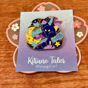 Kitsune Tales Cosmic Journey Kawaii Cute Kitsune Enamel Pins - Etsy