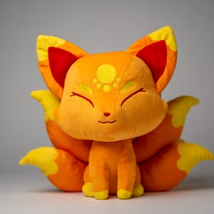 Kawaii Kitsunes Cyrus Plushie | Cute Kitsune Plushie | Sun Fox Plush ...