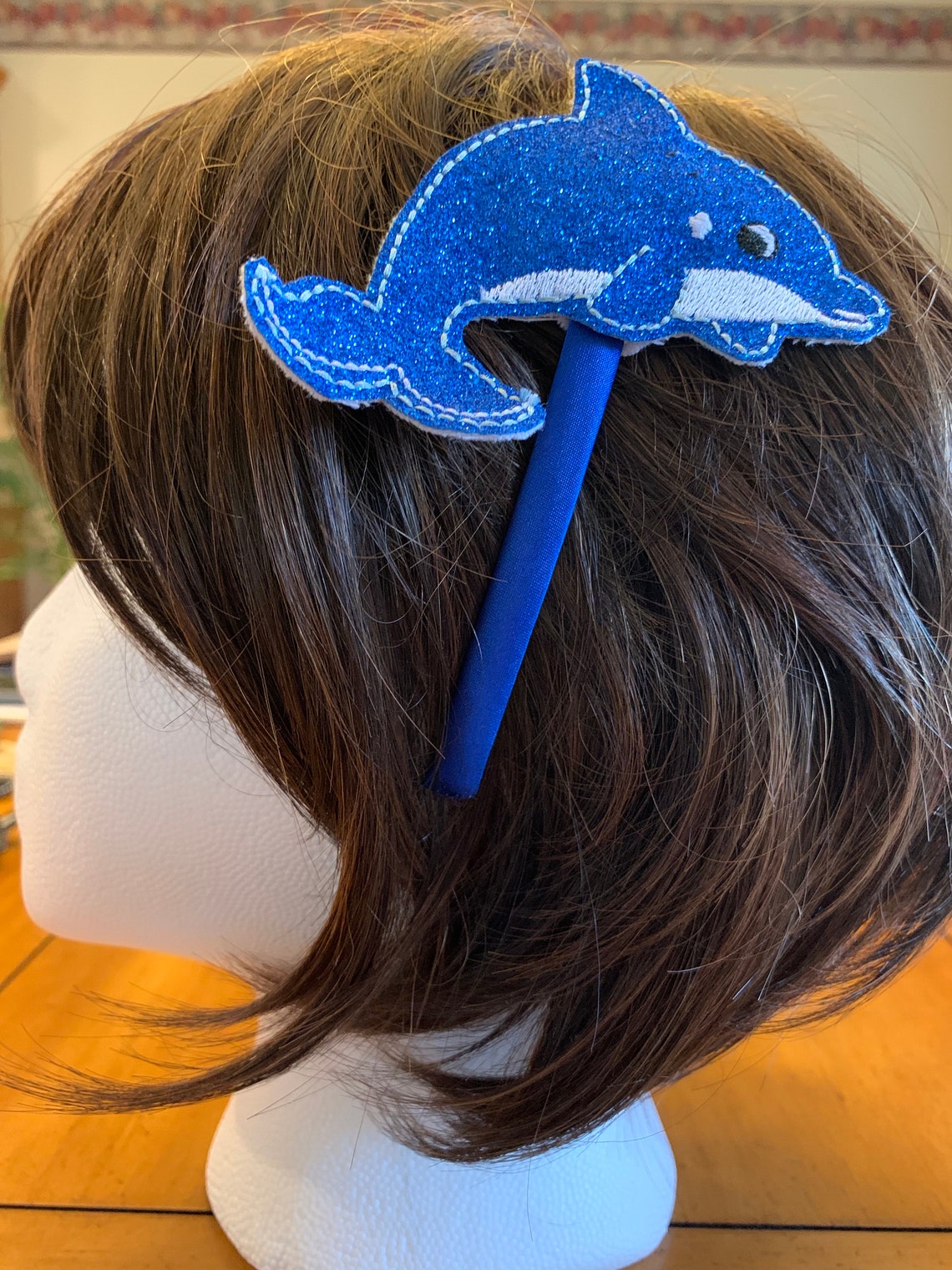 Glittery Dolphin Headband Slider Dolphin Hair Accessory - Etsy Australia