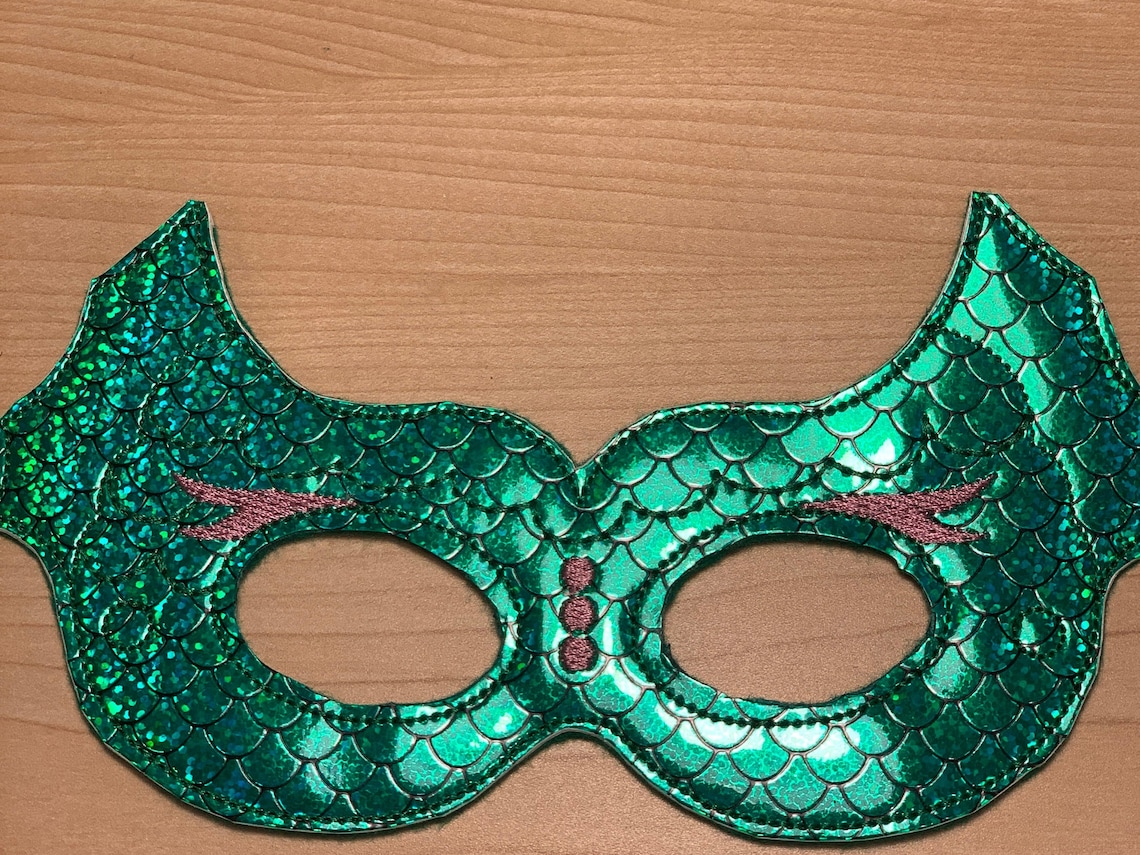 Costume Mask Mermaid Mask Child Mask Vinyl and Felt Mask | Etsy