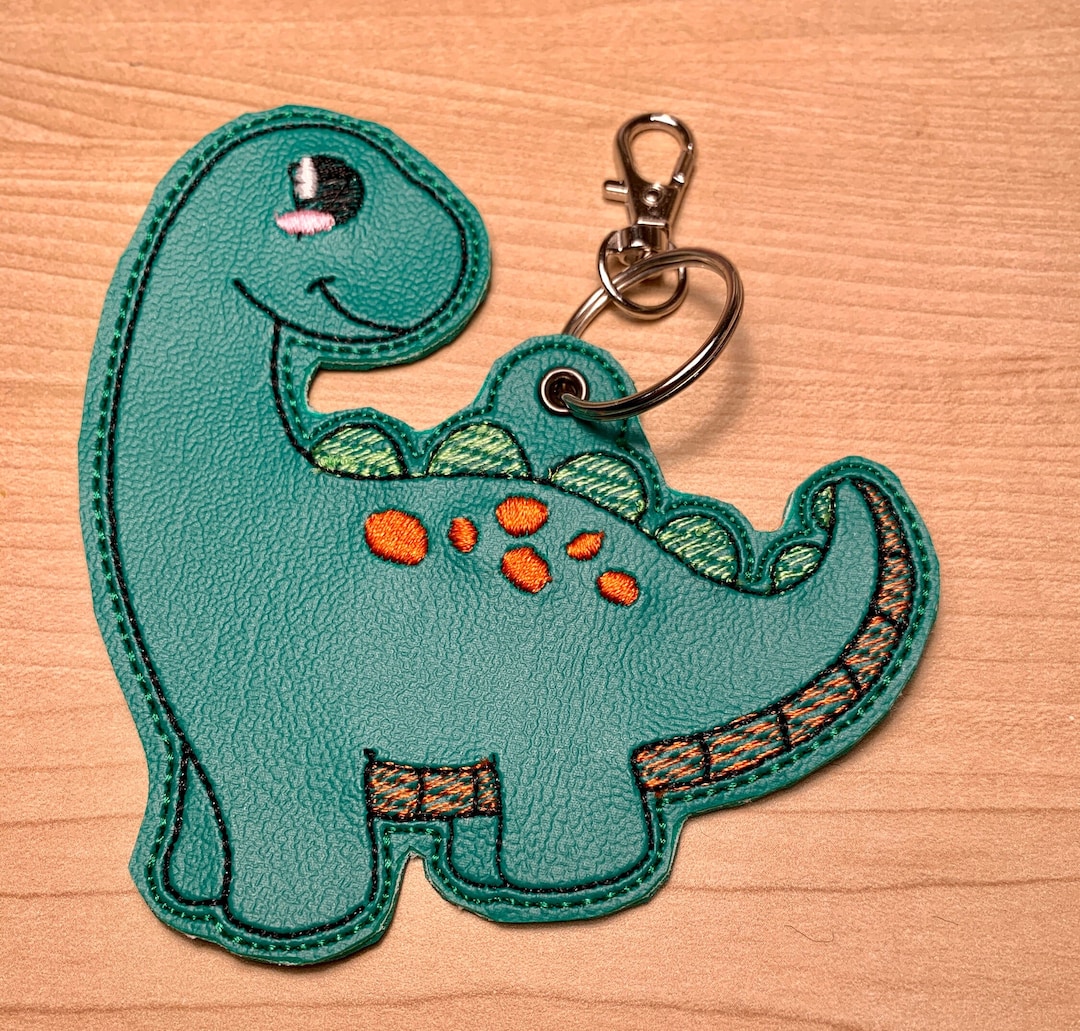 Dinosaur Tag Dinosaur Key Fob Dinosaur Key Ring Vinyl - Etsy