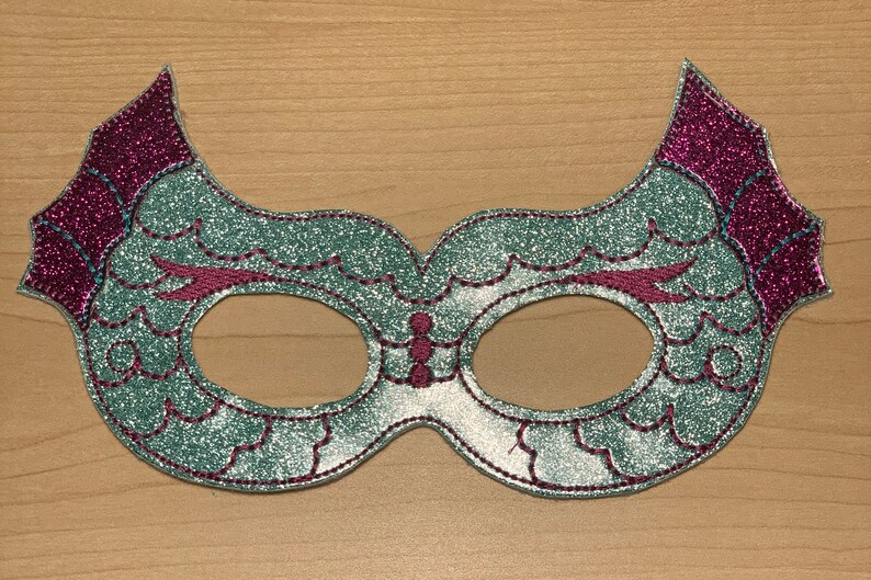 Costume Mask Mermaid Mask Child Mask Vinyl and Felt Mask | Etsy
