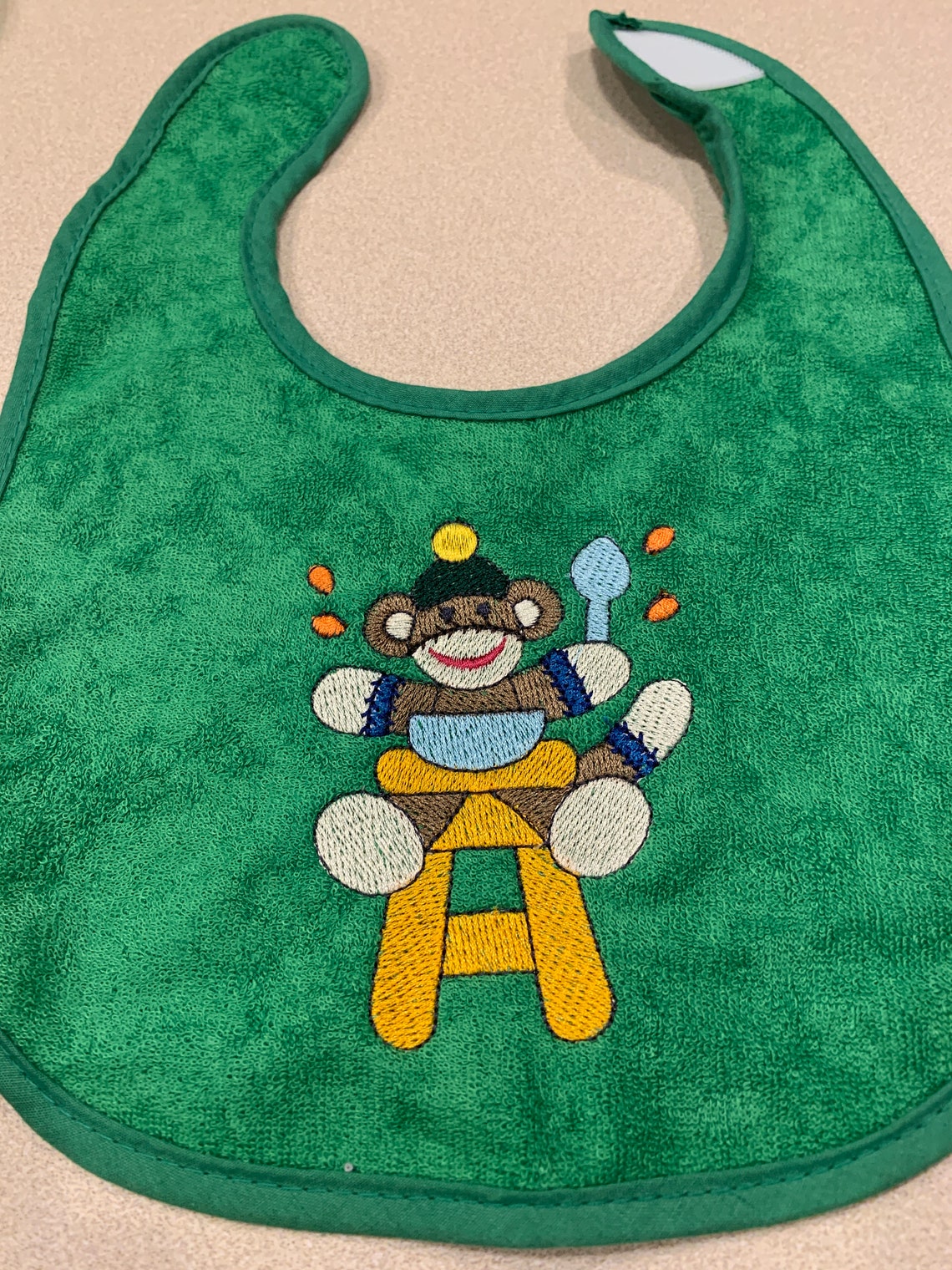 Baby bibs drool bib baby shower gift sock monkey bibs | Etsy