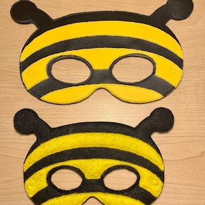 Costume Mask, Child Mask, Party Mask, Felt Mask, Handmade Mask, Bee ...