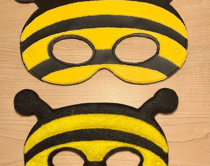 Costume Mask, Child Mask, Party Mask, Felt Mask, Handmade Mask, Bee ...