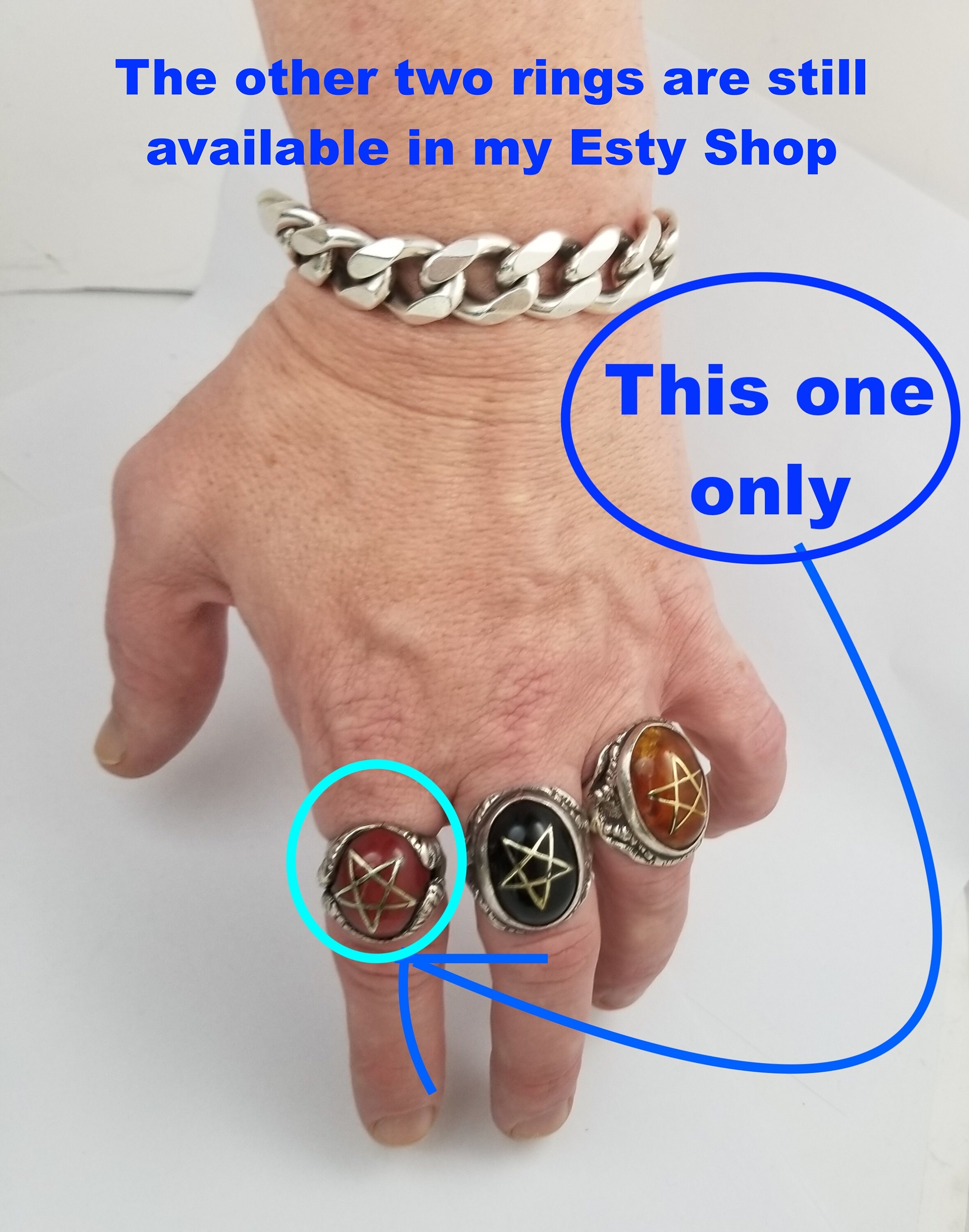 RARE Alex Streeter / Devil Heart Ring / New Angel Heart Ring / Vintage Angel Heart Ring / Ewaka ...