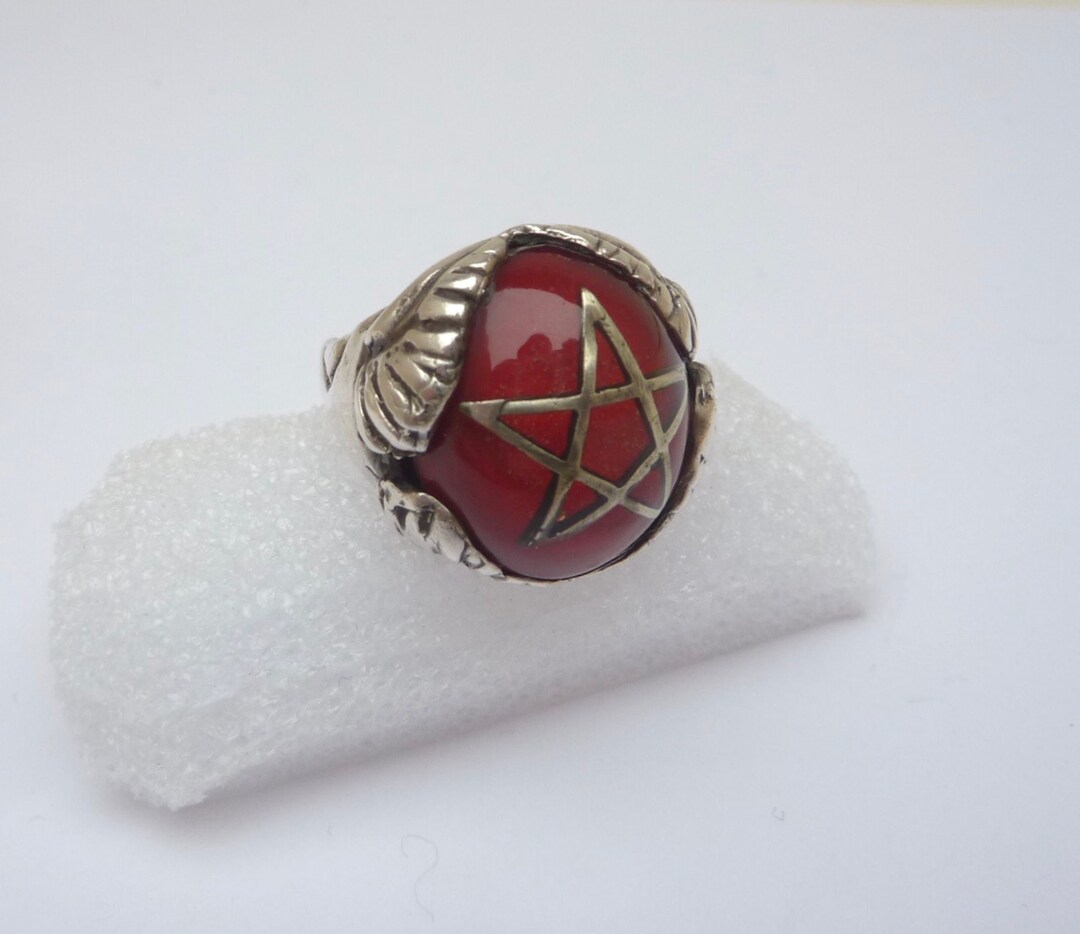 RARE Alex Streeter / Devil Heart Ring / New Angel Heart Ring / Vintage Angel Heart Ring / Ewaka ...