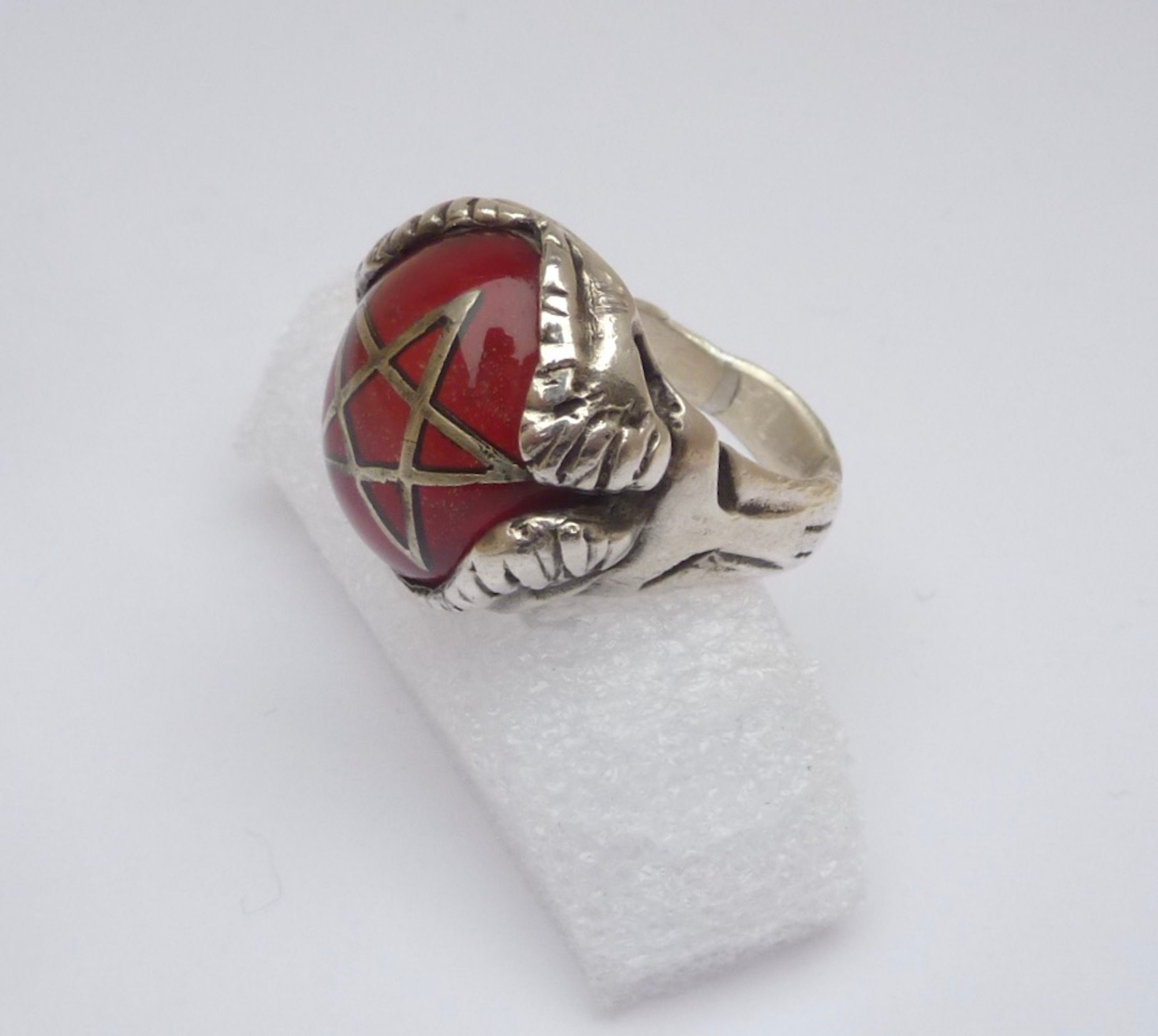 RARE Alex Streeter / Devil Heart Ring / New Angel Heart Ring / Vintage ...