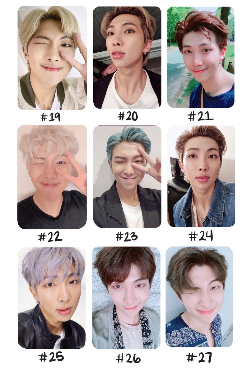 BTS Rm/namjoon Boyfriend/selca Style Photocards GLOSSY - Etsy