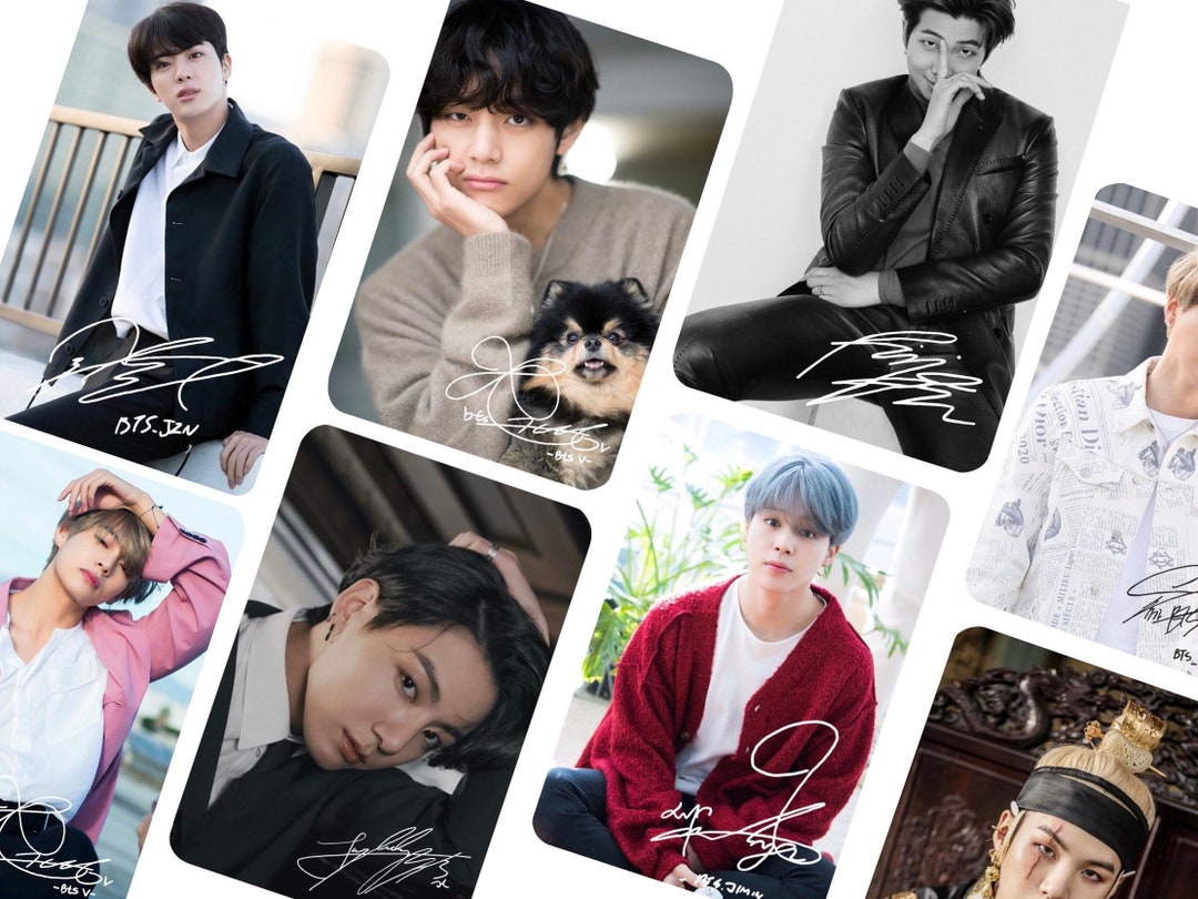 BTS Signed/mock Signed Photocards Phone Case Decor Collectible - Etsy
