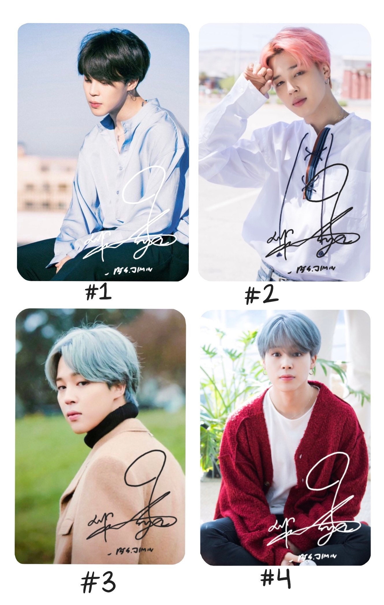 BTS Signed/MOCK Signed Photocards Phone Case Decor | Etsy