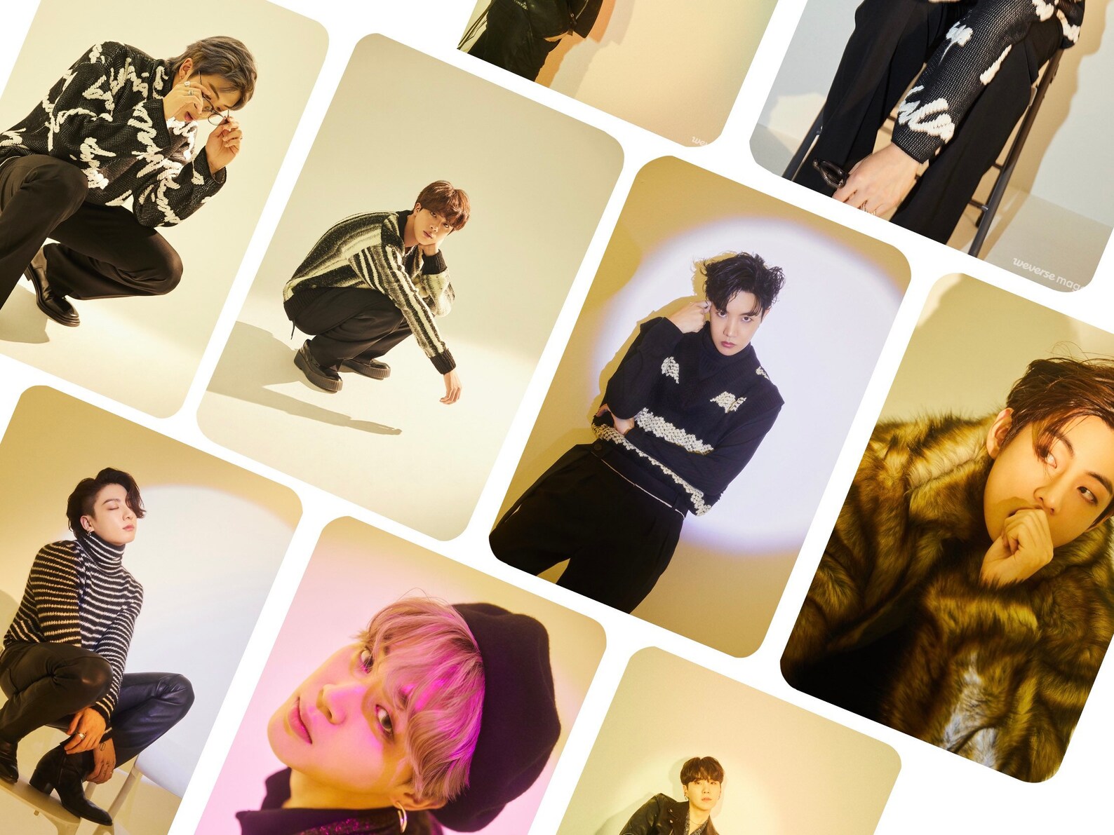 BTS Weverse Magazine Photocards Rm Jin Suga Jhope Jimin - Etsy