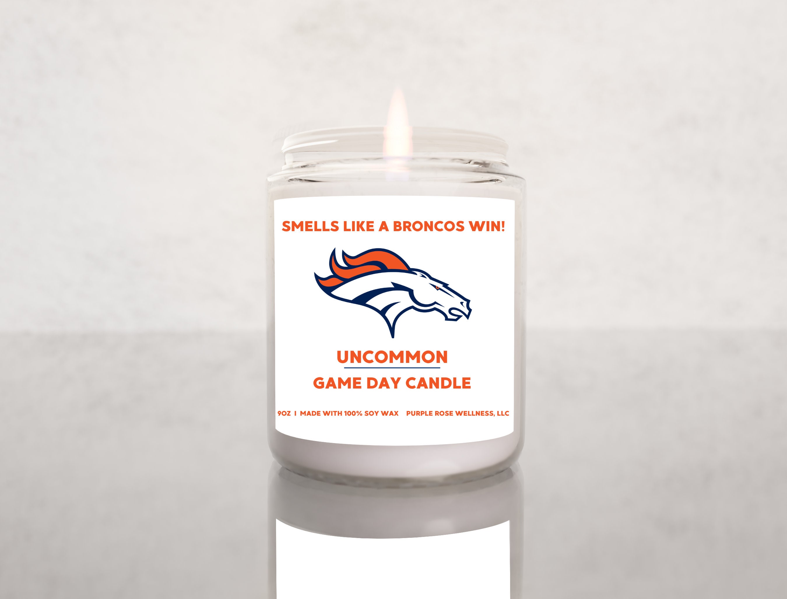 Smells Like A Broncos Win Candle | Unique Gift Idea | Denver Broncos ...