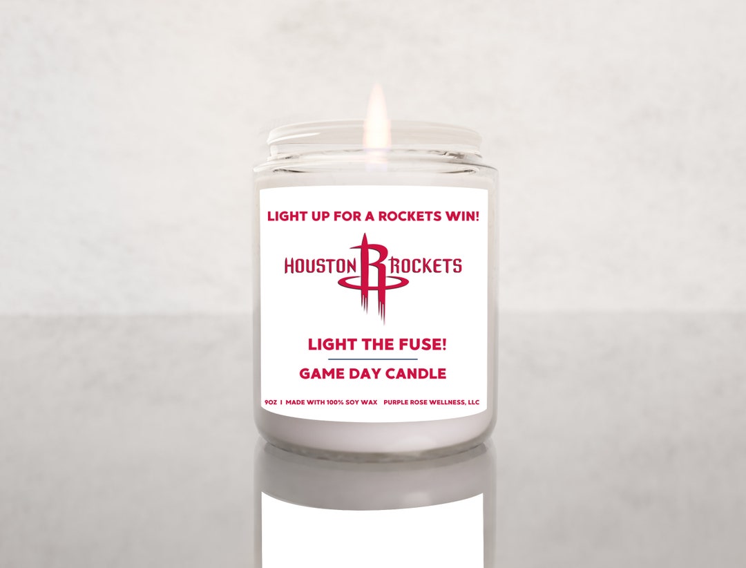 Light up for A Houston Rockets Win Candle, Unique Gift Idea, Rockets ...