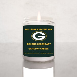 Smells Like A Packers Win Candle | Unique Gift Idea | Green Bay Packers ...