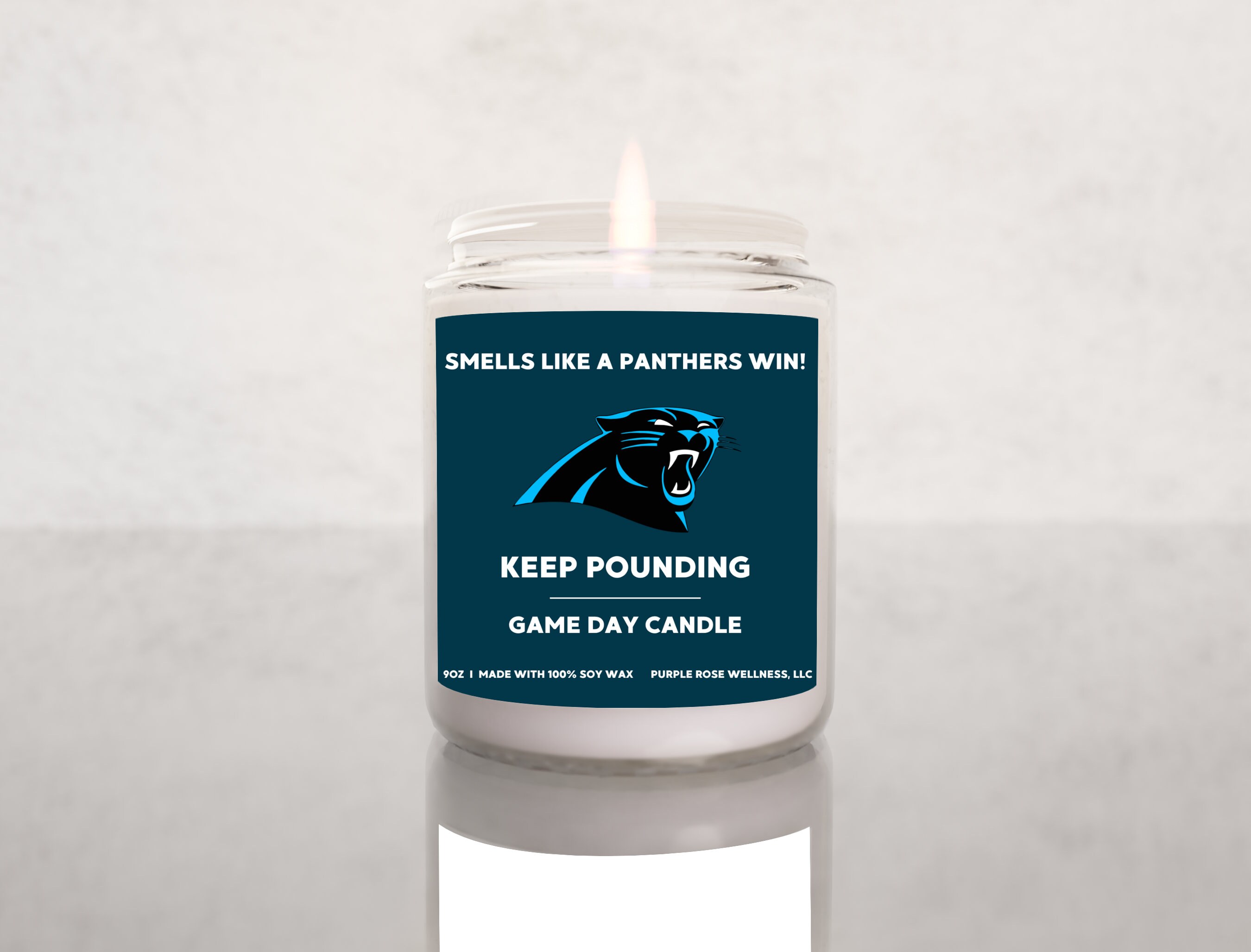 Smells Like A Panthers Win Candle Unique Gift Idea Carolina Panthers ...
