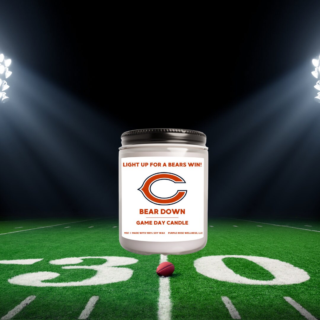 Light up for A Bears Win Candle | Unique Gift Idea | Chicago Bears Gift ...