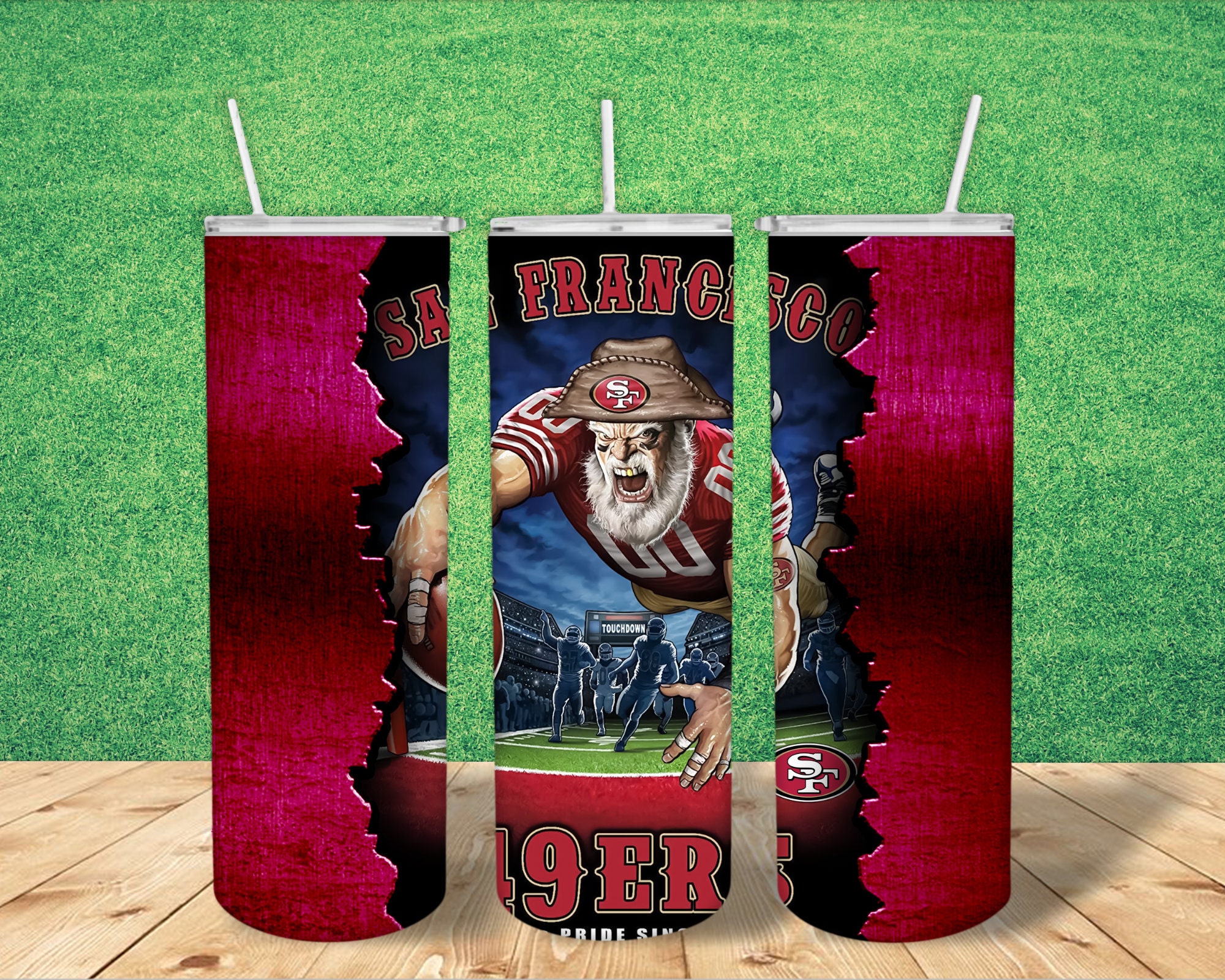 NFL San Francisco 49ers Skinny Tumbler I Sublimation Design I American ...